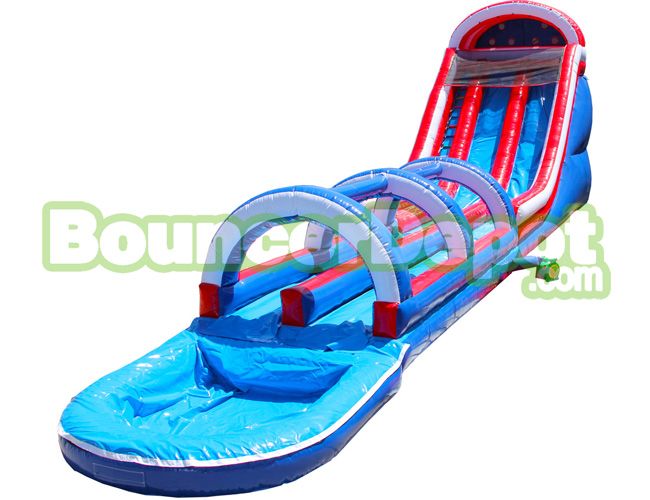 21 Feet Commercial Water Slide With Slip BouncerDepot