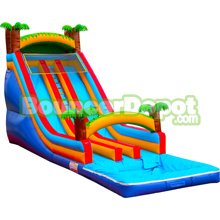 Dual Pool Inflatable Water Slide BouncerDepot