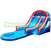 Blue Water Slide, Front Load Dual Slide