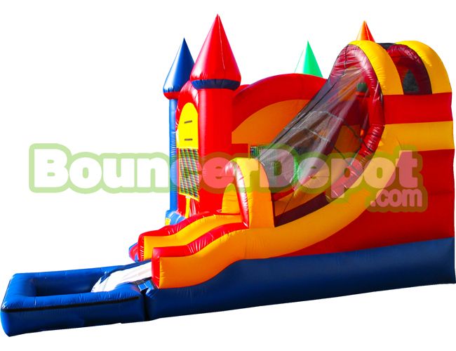 Inflatable Bouncer Moonwalks, Wet Dry Combo Castle Inflatable Bouncer ...