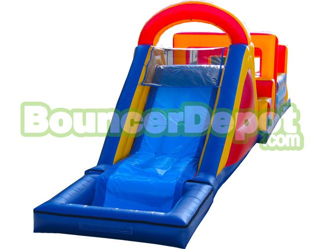 Inflatable Obstacle Course Pool, Inflatable Obstacle Course With Pool ...