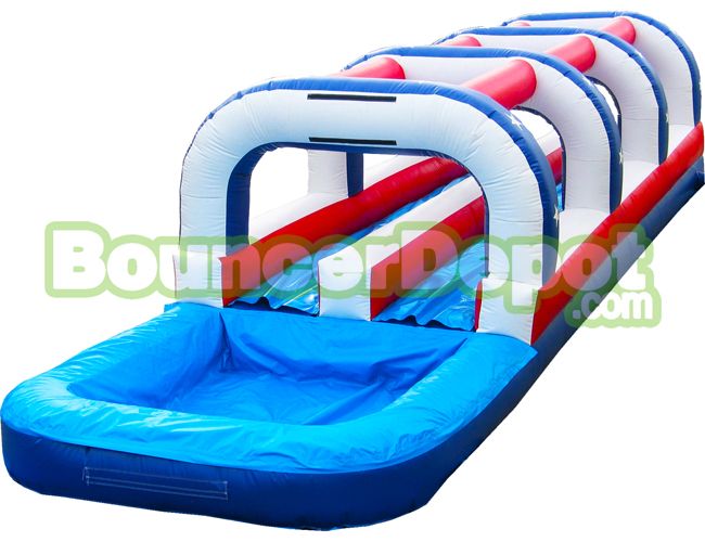 Inflatable Slip N Slide, 2 Lane All American Inflatable Slip N Slide ...